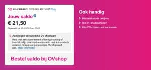 OV saldo Check - Eenvoudig saldo bijvullen bij - OVshop