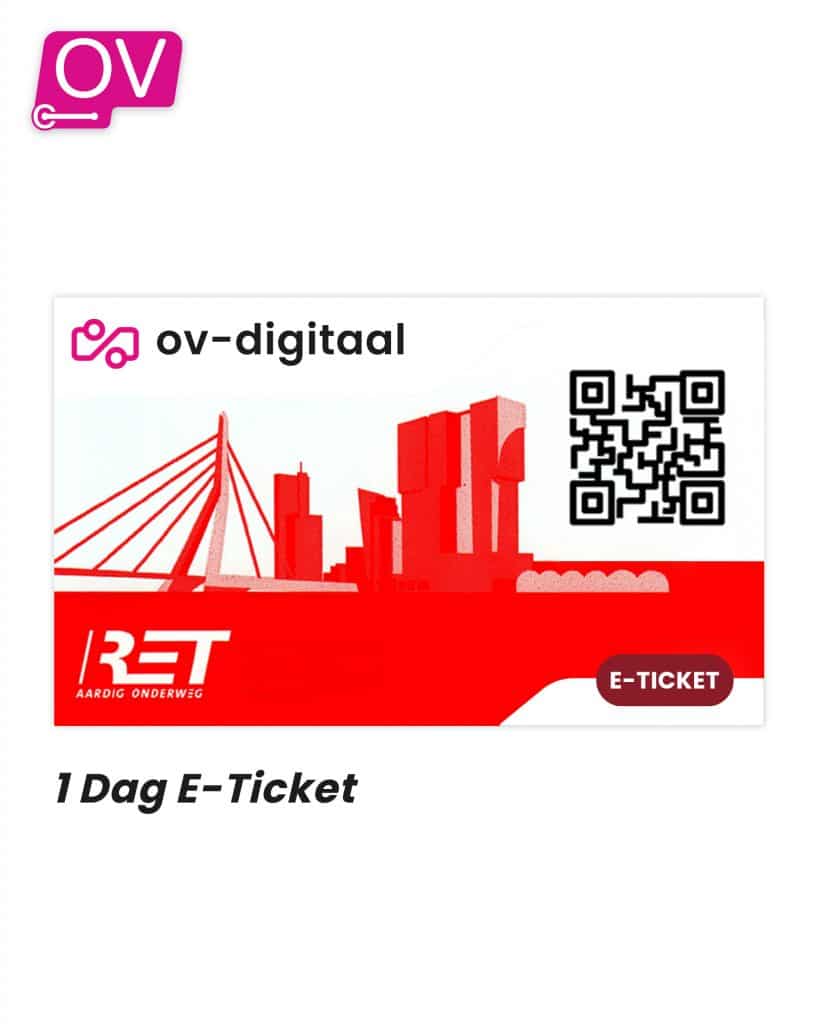 RET E-Ticket 1-dag kopen | één dag vrij reizen in Rotterdam | OVshop